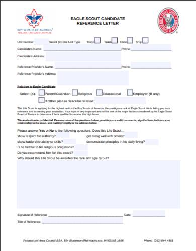FREE 8+ Eagle Scout Recommendation Letter in PDF | MS Word