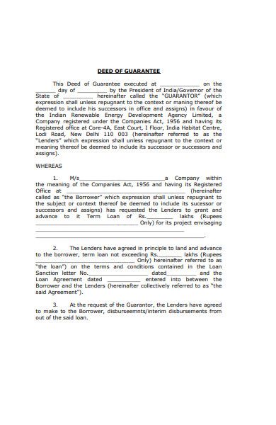 FREE 3+ Release of Personal Guarantee Forms in PDF | MS Word