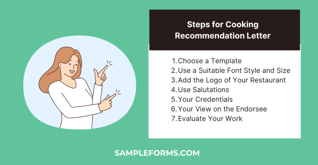 FREE 9+ Cooking Recommendation Letter Samples, PDF, MS Word, Google Docs