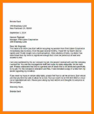 FREE 15+ Immediate Resignation Letter Samples, PDF, MS Word, Google Docs