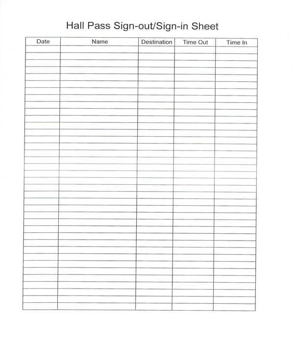 FREE 11+ Student Sign In Sheets in PDF | MS Word | Excel