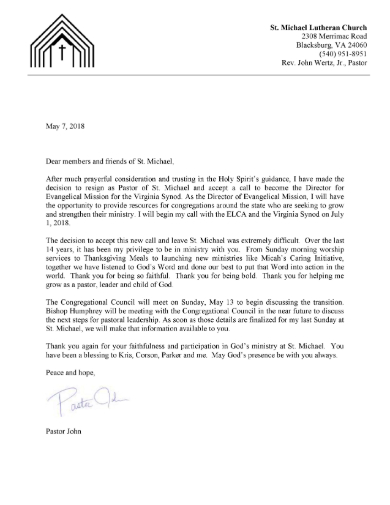 FREE 11+ Church Religious Resignation Form Samples, PDF, MS Word ...