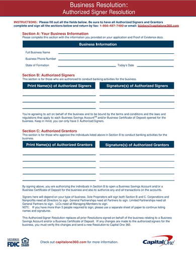 FREE 6+ Business Resolution Forms in PDF