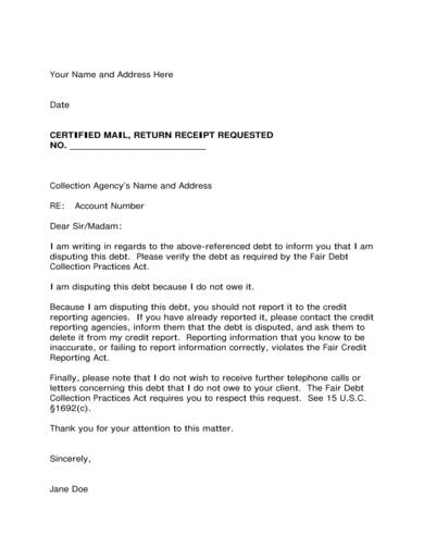 FREE 9+ Debt Collection Letter Samples, PDF, MS Word, Google Docs