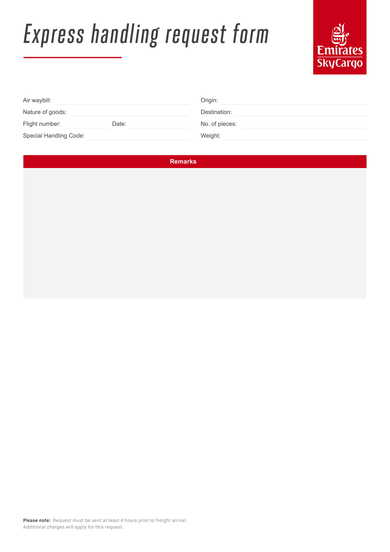 FREE 8+ Handling Request Forms in PDF | MS Word