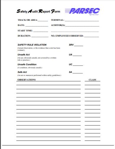 FREE 14+ Safety Audit Form Samples, PDF, MS Word, Google Docs