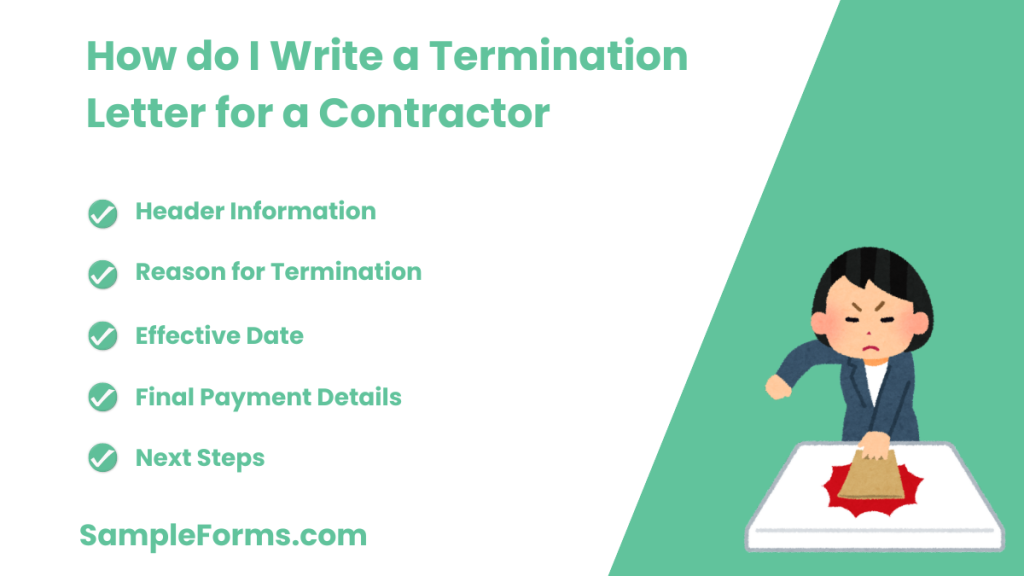 FREE 9+ Contractor Termination Letter Samples, PDF, MS Word, Google Docs