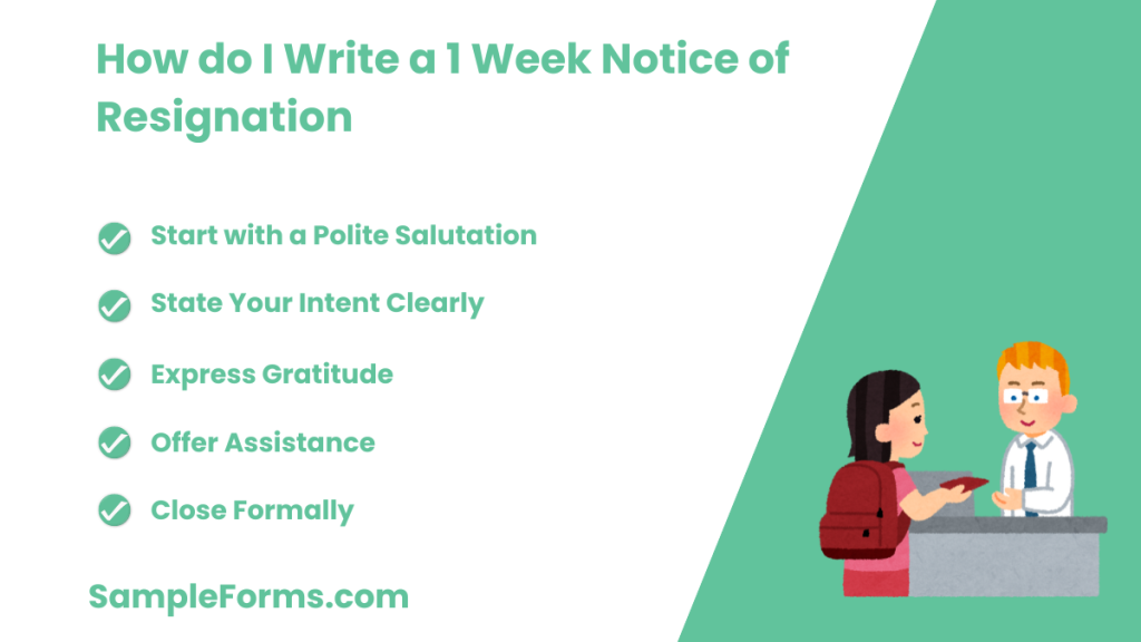FREE 8+ 1 Week’s Notice Resignation Letter Sample PDF, MS Word, Google Docs