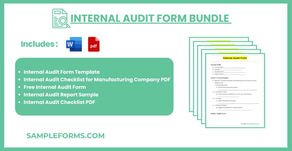 FREE 13+ Internal Audit Form Samples, PDF, Word, Google Docs