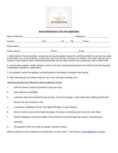 FREE 9+ Registered Nurse Recommendation Letter Samples, PDF, MS Word ...