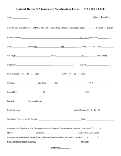 FREE 5+ Auto Insurance Verification Forms in PDF