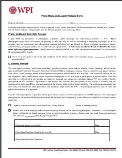 FREE 8+ Media Liability Release Forms in PDF | MS Word