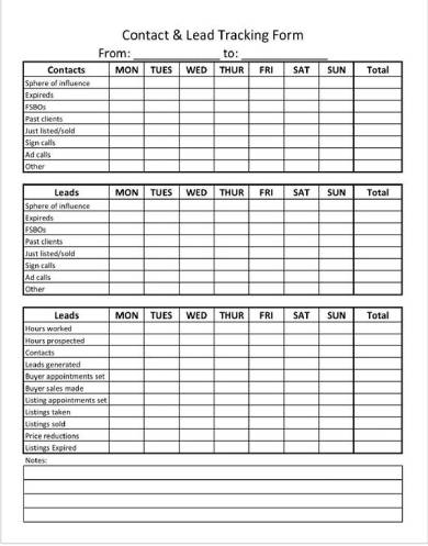 FREE 4+ Real Estate Lead Forms in PDF | MS Word