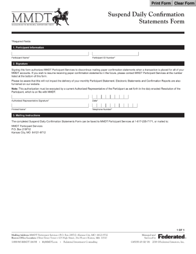 FREE 5+ Confirmation Statement Forms in PDF