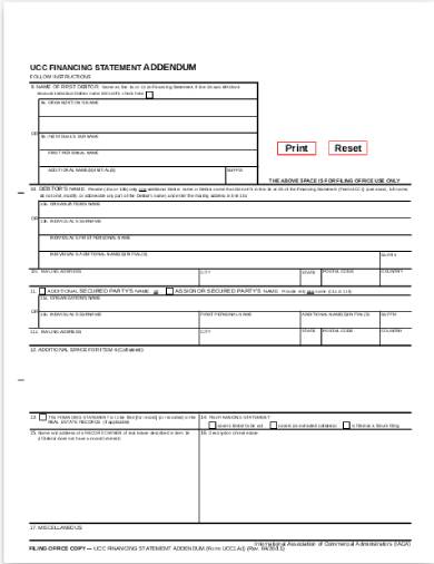FREE 4+ Uniform Commercial Code Forms in PDF