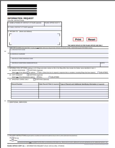 FREE 4+ Uniform Commercial Code Forms in PDF