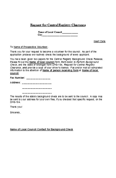 FREE 6+ Background Check Application Forms in PDF | MS Word