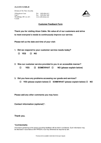 FREE 7+ Insurance Customer Feedback Samples in PDF