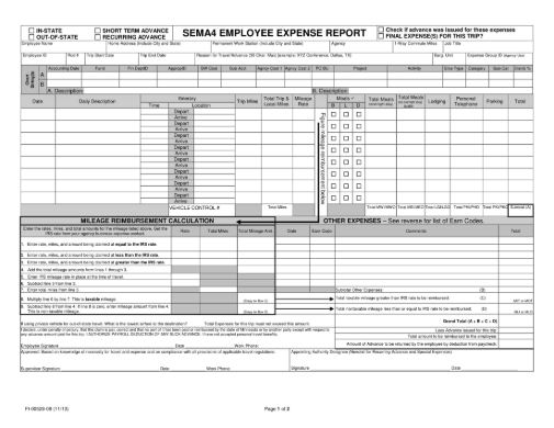 FREE 7+ Employee Expense Report Samples in PDF | MS Word | Excel