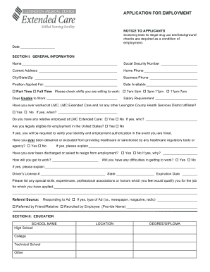 FREE 6+ Background Check Application Forms in PDF | MS Word