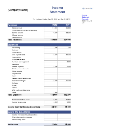FREE 5+ Blank Income Statement Samples in Excel | PDF