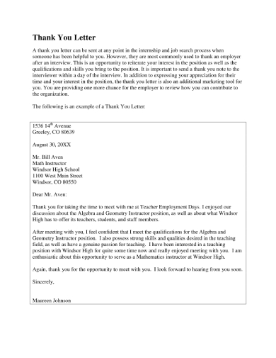 FREE 5+ Thank You Letters for Recommendation in PDF | MS Word