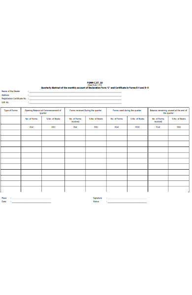 FREE 52+ Abstract Forms in PDF | MS Word | Excel