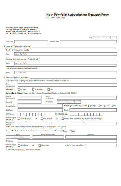 FREE 52+ Subscription Forms in PDF | MS Word | Excel