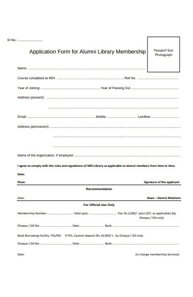 FREE 43+ Alumni Forms in PDF | MS Word | Excel