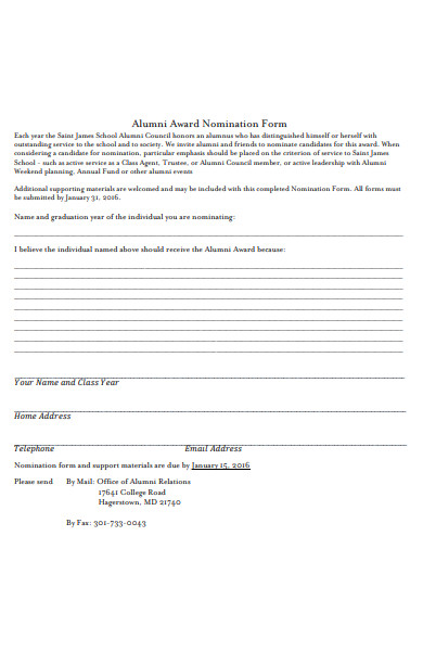 FREE 43+ Alumni Forms in PDF | MS Word | Excel