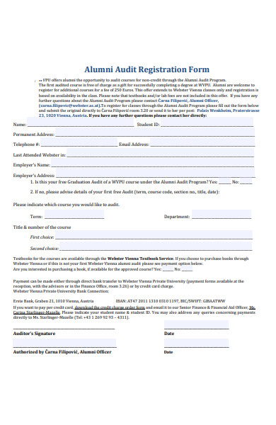 FREE 43+ Alumni Forms in PDF | MS Word | Excel