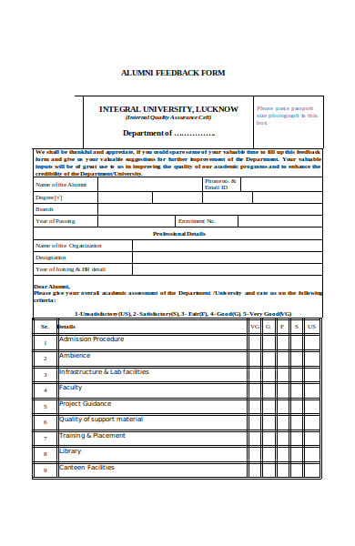FREE 43+ Alumni Forms in PDF | MS Word | Excel