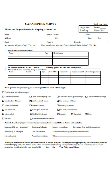 FREE 30+ Animal Shelter Forms in PDF | MS Word