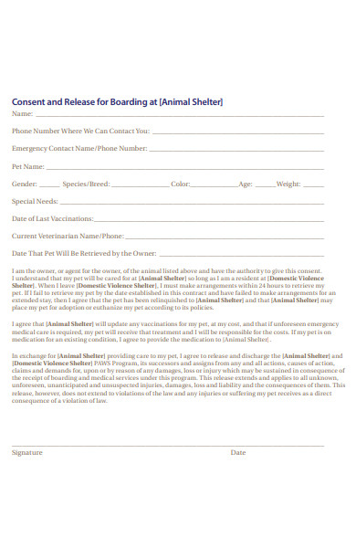 FREE 30+ Animal Shelter Forms in PDF | MS Word