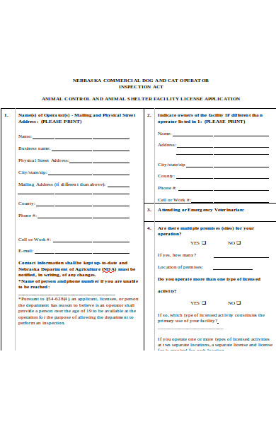 FREE 30+ Animal Shelter Forms in PDF | MS Word