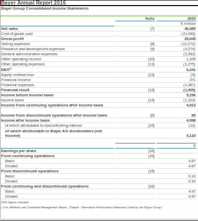 FREE 5+ Income Statement Spreadsheet Forms in PDF