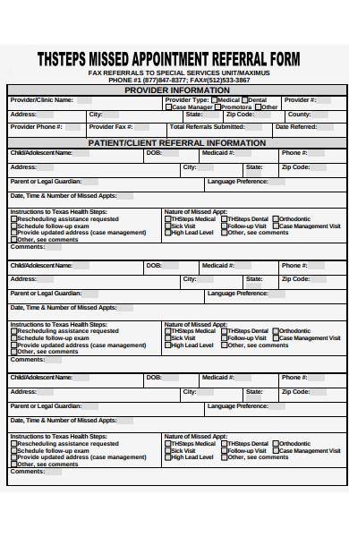 FREE 56+ Appointment Form Samples, PDF, MS Word, Google Docs