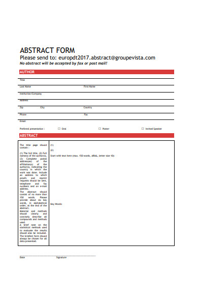 FREE 52+ Abstract Forms in PDF | MS Word | Excel