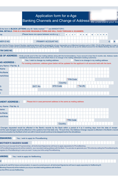 FREE 34+ Banking Form Samples, PDF, MS Word, Google Docs
