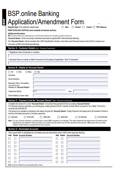 FREE 30+ Banking Forms in PDF | MS Word