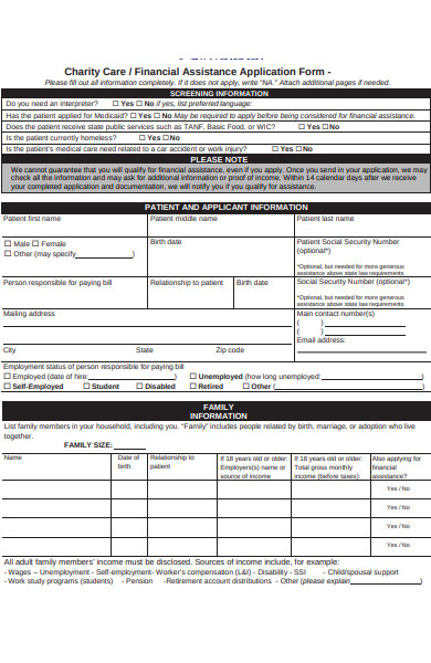 FREE 34+ Charity Forms in PDF | MS Word | Excel