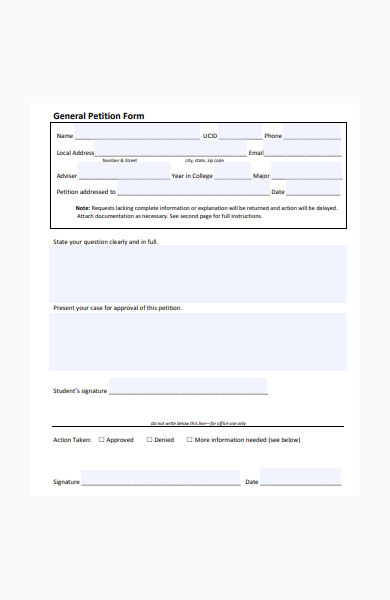 FREE 51+ Petition Forms in PDF | MS Word