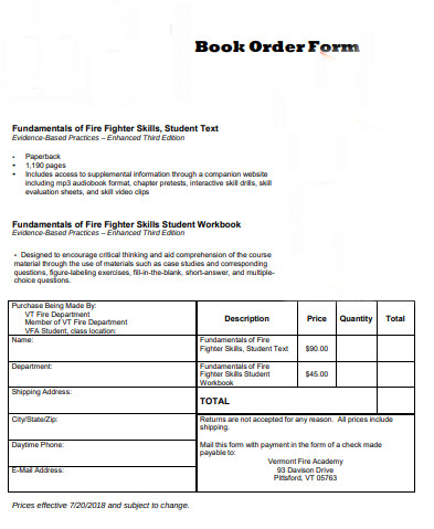 FREE 31+ Book Order Forms in PDF | MS Word | Excel