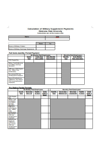 FREE 31+ Calculation Forms in PDF | MS Word
