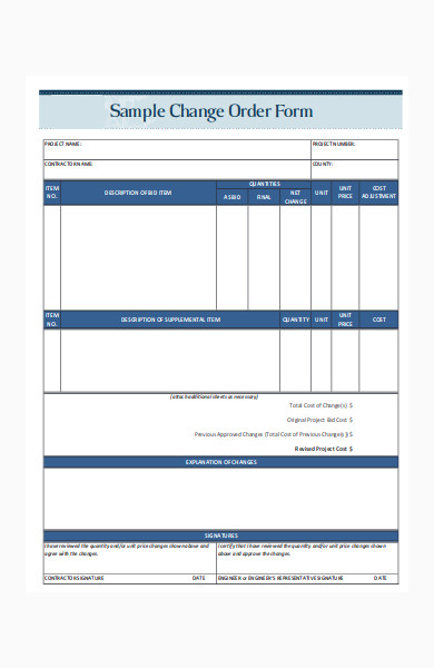 FREE 56+ Order Form Samples, PDF, MS Word, Google Docs, Excel