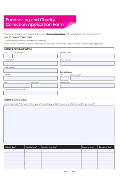 FREE 34+ Charity Forms in PDF | MS Word | Excel