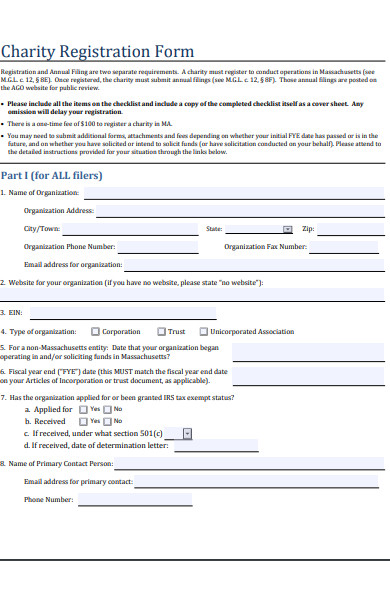 FREE 34+ Charity Forms in PDF | MS Word | Excel