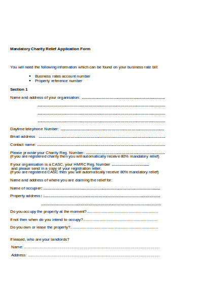 FREE 34+ Charity Forms in PDF | MS Word | Excel