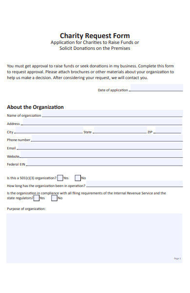FREE 34+ Charity Forms in PDF | MS Word | Excel