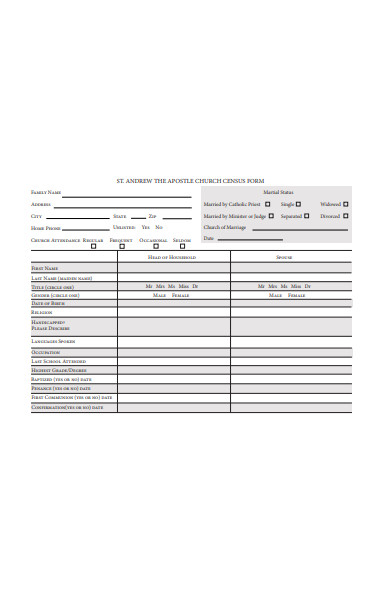 FREE 44+ Church Form Samples, PDF, MS Word, Google Docs, Excel